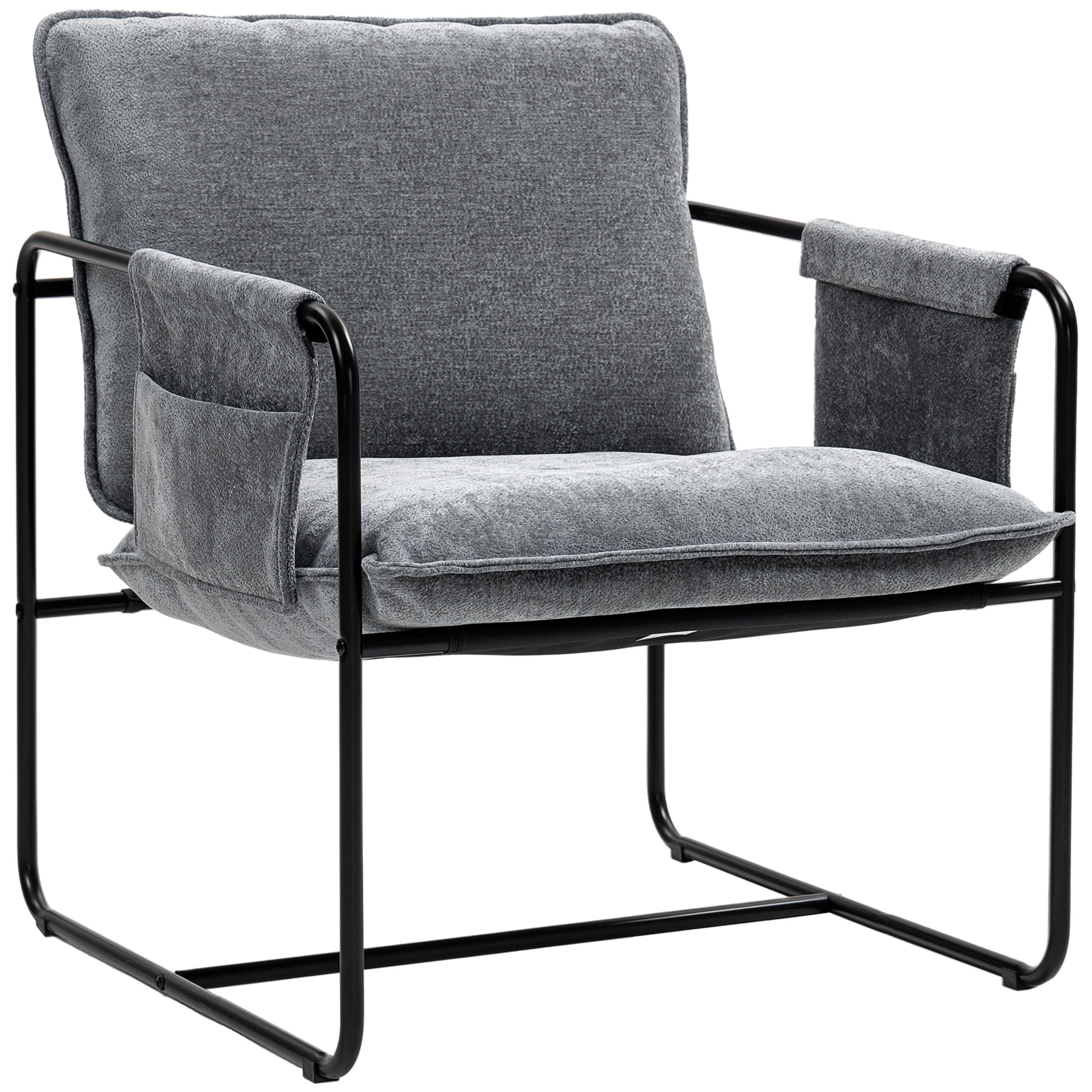 Click here for Homcom Modern Accent Chair  Chenille Armchair With... prices