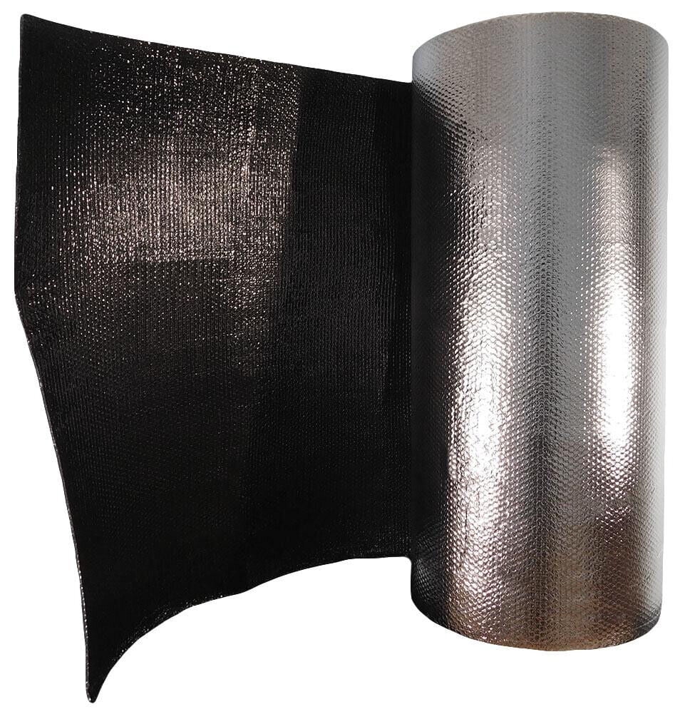 REFLECTIVE BLACK / SILVER FOIL Double BUBBLE Foil Insulation Roll 16X10 ...