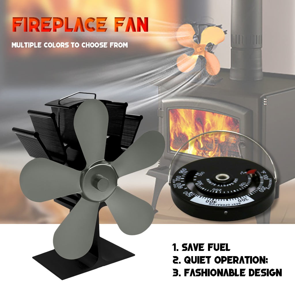 Click here for Boovnll Fan  Fireplace Fan For Wood Stove 5 Blades... prices