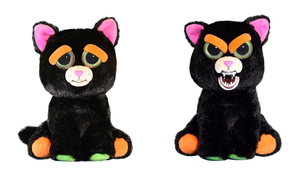 Peluche Feisty Pets Cranky Cathy, Interactivo Black Cat Plush 8.5 ...