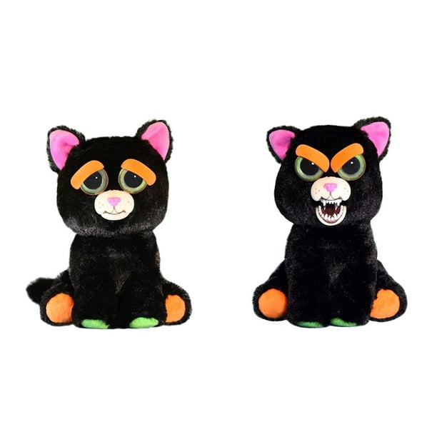 Peluche Feisty Pets Cranky Cathy, Interactivo Black Cat Plush 8.5 ...