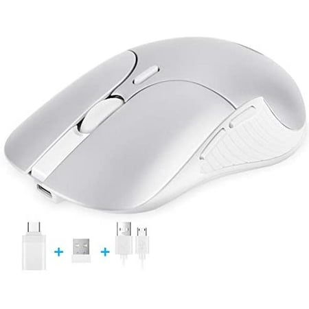 OMOTON Wireless Mouse, 2.4G Rechargeable Slim Wireless Mouse Laptop ...