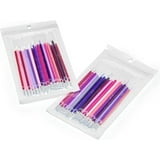 OfficeGoods Gel Pen Refills 24 Pink and Purple Ink Pen Cartridges in ...