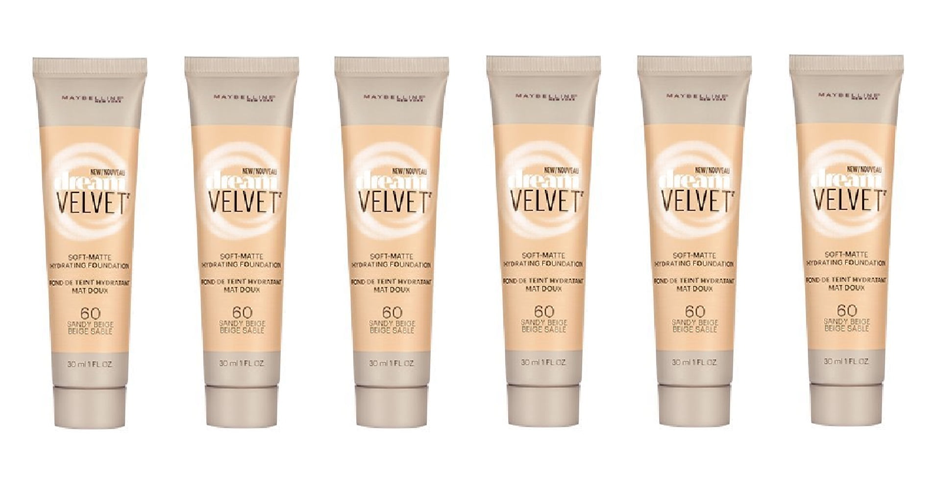 Maybelline Dream Velvet Soft Matte Hydrating Foundation, #60 Sandy ...