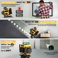 Laser Level,GOCHIFIX 16 Lines 4x360° Green Cross Laser Level Self ...