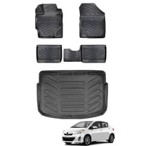 Car Floor Mats + Cargo Liner (Full SET) Compatible for Toyota Land ...