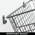 mDesign Portable Metal Wire Wall Mount Hanging Storage Basket, 2 Pack ...