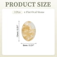 5Pcs Flat Oval Stone, 13 x 18mm Natural Oval Flatback Gemstone Natural ...