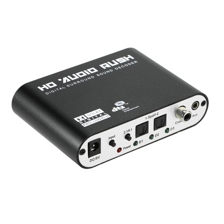 5.1 Audio Rush SPDIF Coaxial 5.1 / 2.1 canaux DTS / AC-3 Audio Décodeur ...