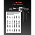 Dranite Electric Screwdriver Set, 32-Piece with Torque Control (0.5-5 N ...