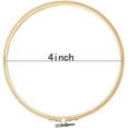 Casewin Bulk 12pcs 4 Inch Bamboo Embroidery Hoops, Mini Cross Stitch ...
