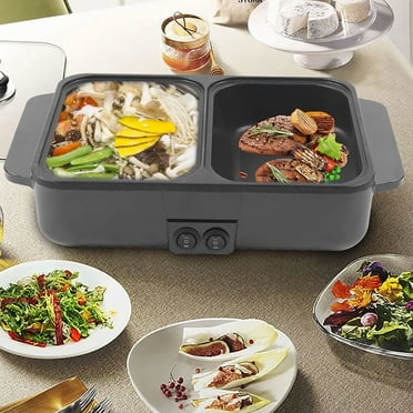 Miumaeov 4L/4.2QT Electric Hot Pot Multifunctional Portable Non-stick ...