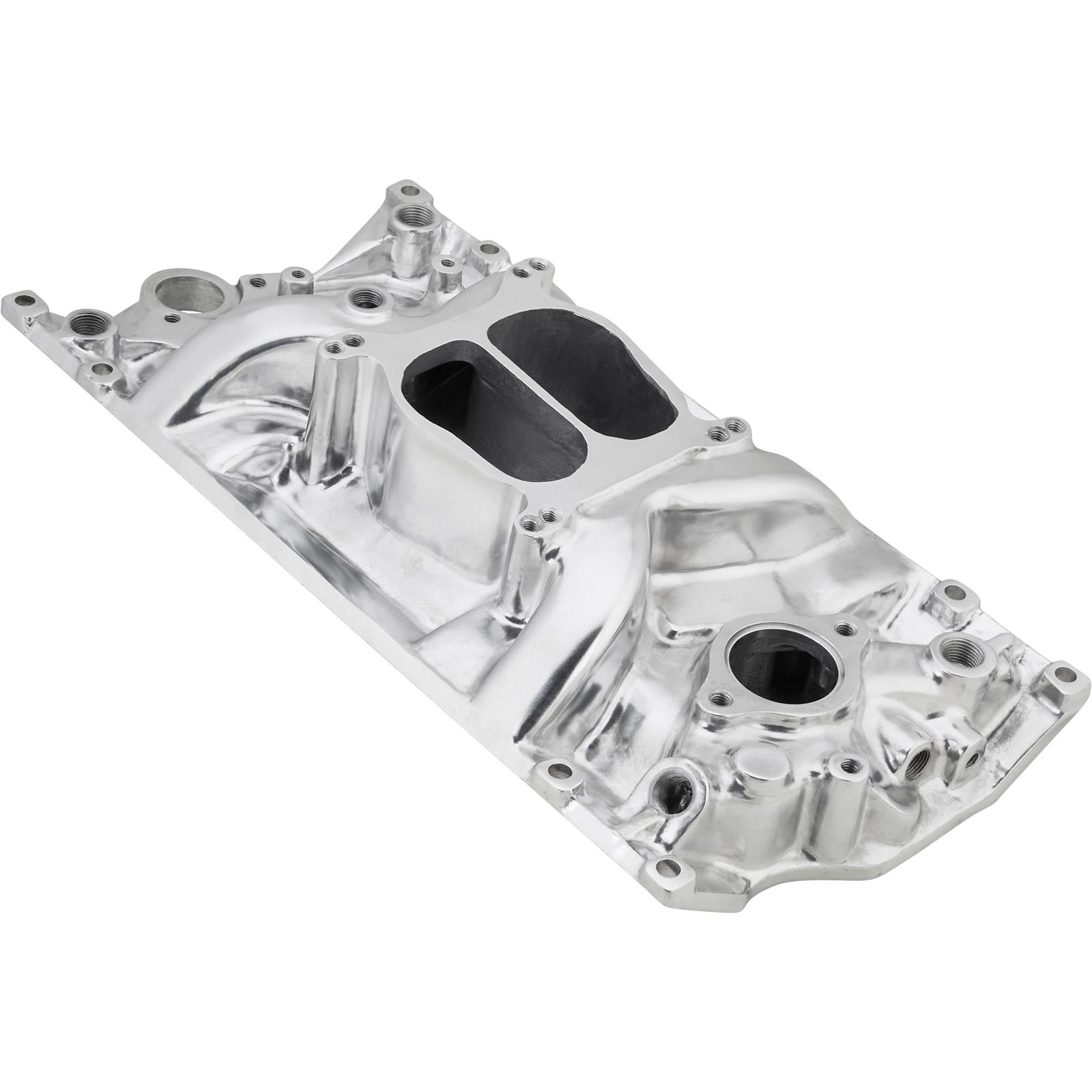 SBC Vortec Holeshot Dual Plane Intake Manifold, Polished - Walmart.com