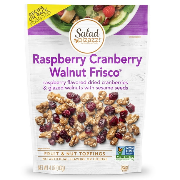 Salad Pizazz! Raspberry Cranberry Walnut Frisco Fruit & Nut Topping, 4 ...