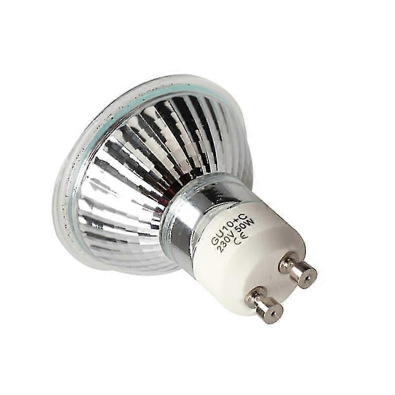 Super Bright GU 10+C 50W 220V-240V Halogen Bulb Lamp Lighting Light ...
