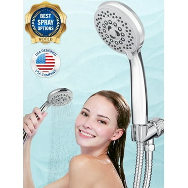 "PortableOut Detachable Handheld Shower Head, 60"" Hose, 6 Modes, High ...