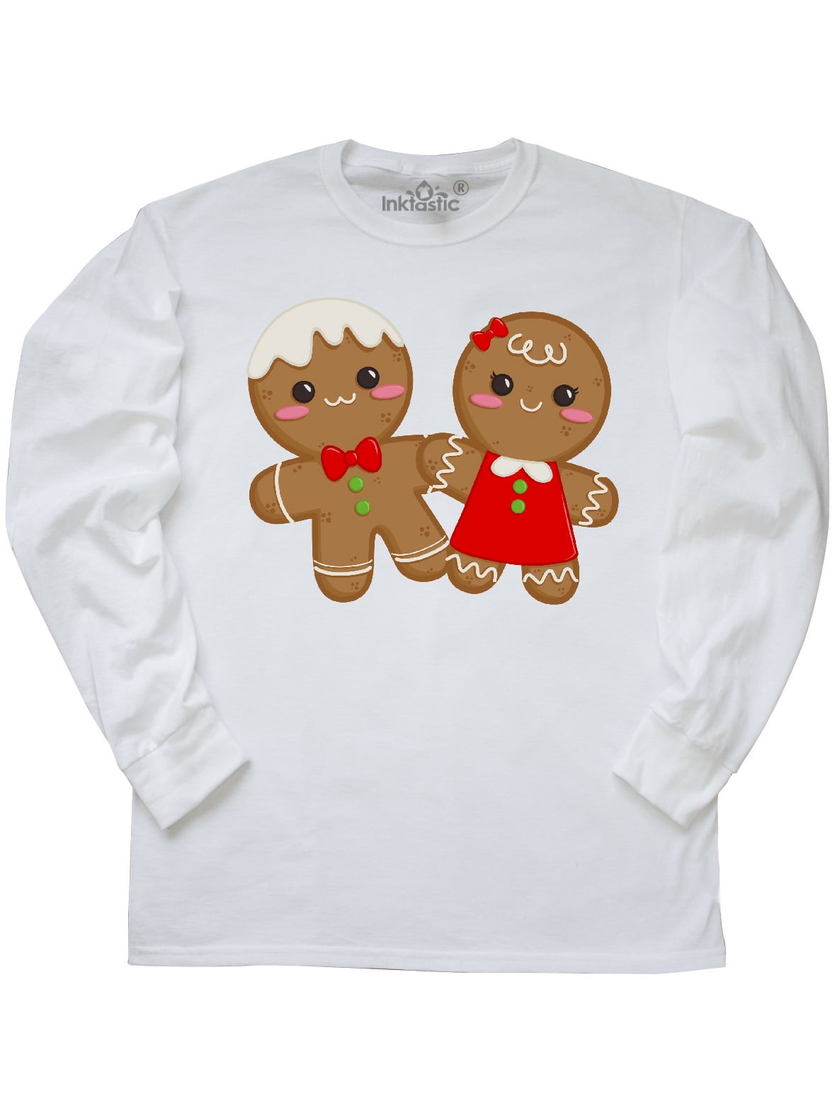 Inktastic Gingerbread Couple Long Sleeve T-Shirt - Walmart.com