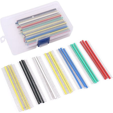 70Pcs 2.54mm Straight Single Row Breakable PCB Board 40Pin Male Pin ...