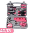 40/13-piece Pink & Orange Multi-functional Tool Set, CR-V Portable Home ...