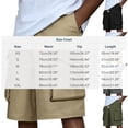 cllios Men's Cargo Shorts Elastic Waist Drawstring Angled Side Pockets ...
