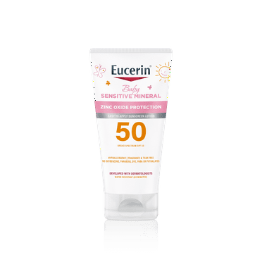 Eucerin Sun Sensitive Mineral Sunscreen Lotion Spf 50, Hypoallergenic ...