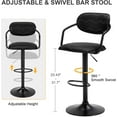 Bar Stools Set of 2, Adjustable Counter Height Barstools with and Arm ...