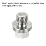 Uxcell M8x1 Male Plug Stainless Steel Thread Hex Head Socket Solid Pipe ...