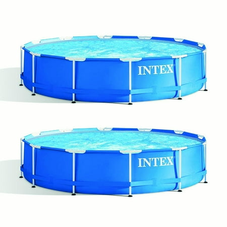Intex 12 Foot x 30 Inch Above Ground Swimming Pool (Pump Not Included ...