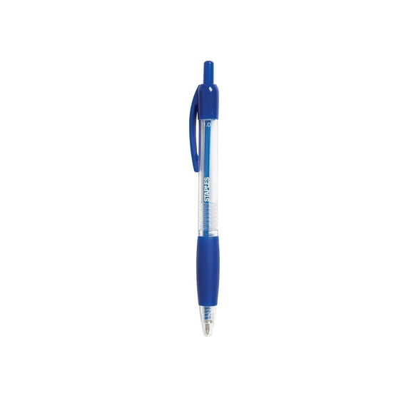 Staples Retractable Ballpoint Pens Medium Point Red Ink 36/Carton 50792 ...