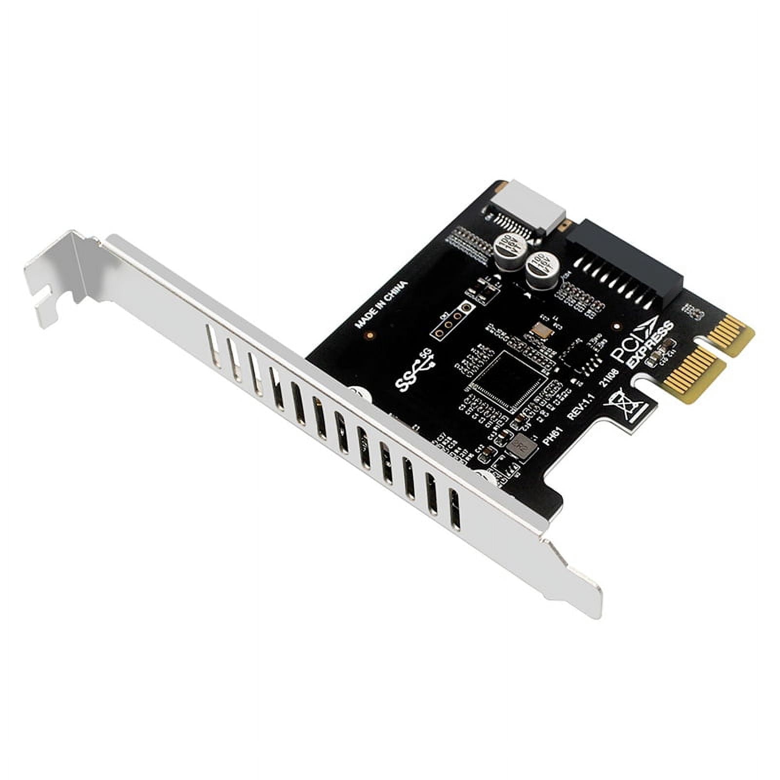 Tarjeta de expansión PCI Express PCIe a USB3 Tipo-E, frontal Tipo-C, 19 ...