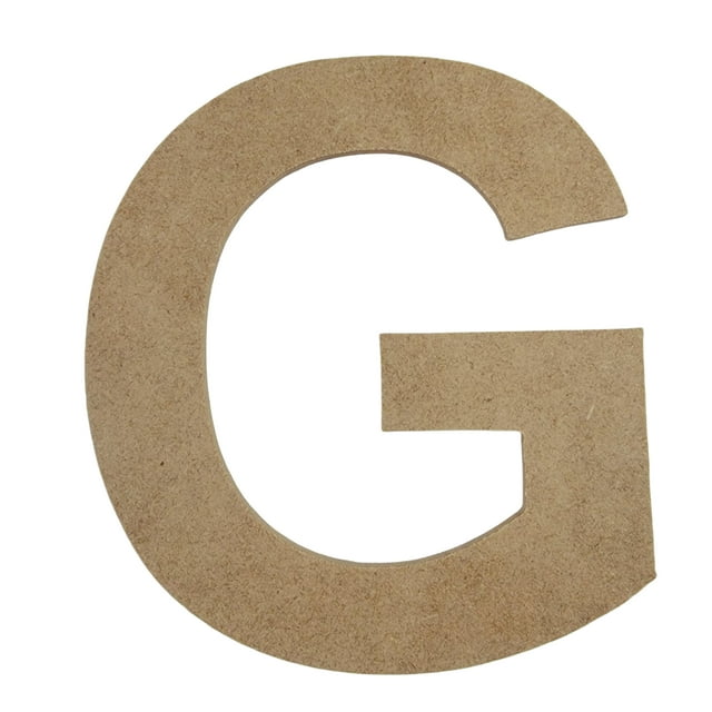 Wooden Letter Unfinished, Arial Font, Craft Cutout - Walmart.com
