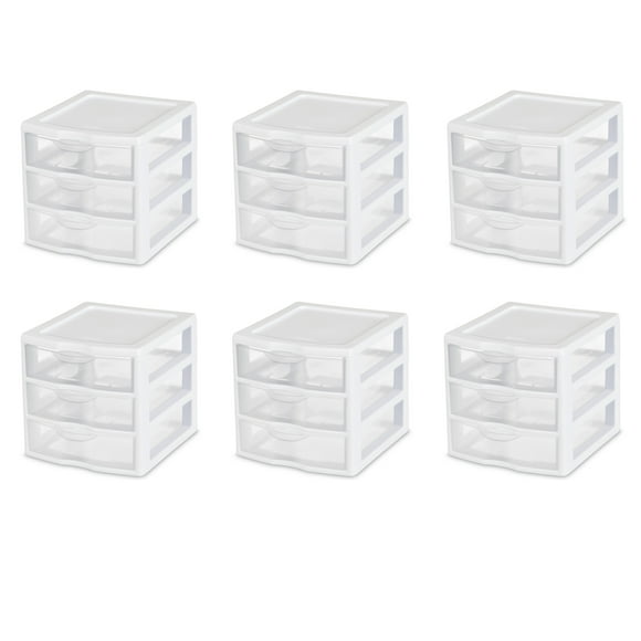 3 Drawer Plastic Storage