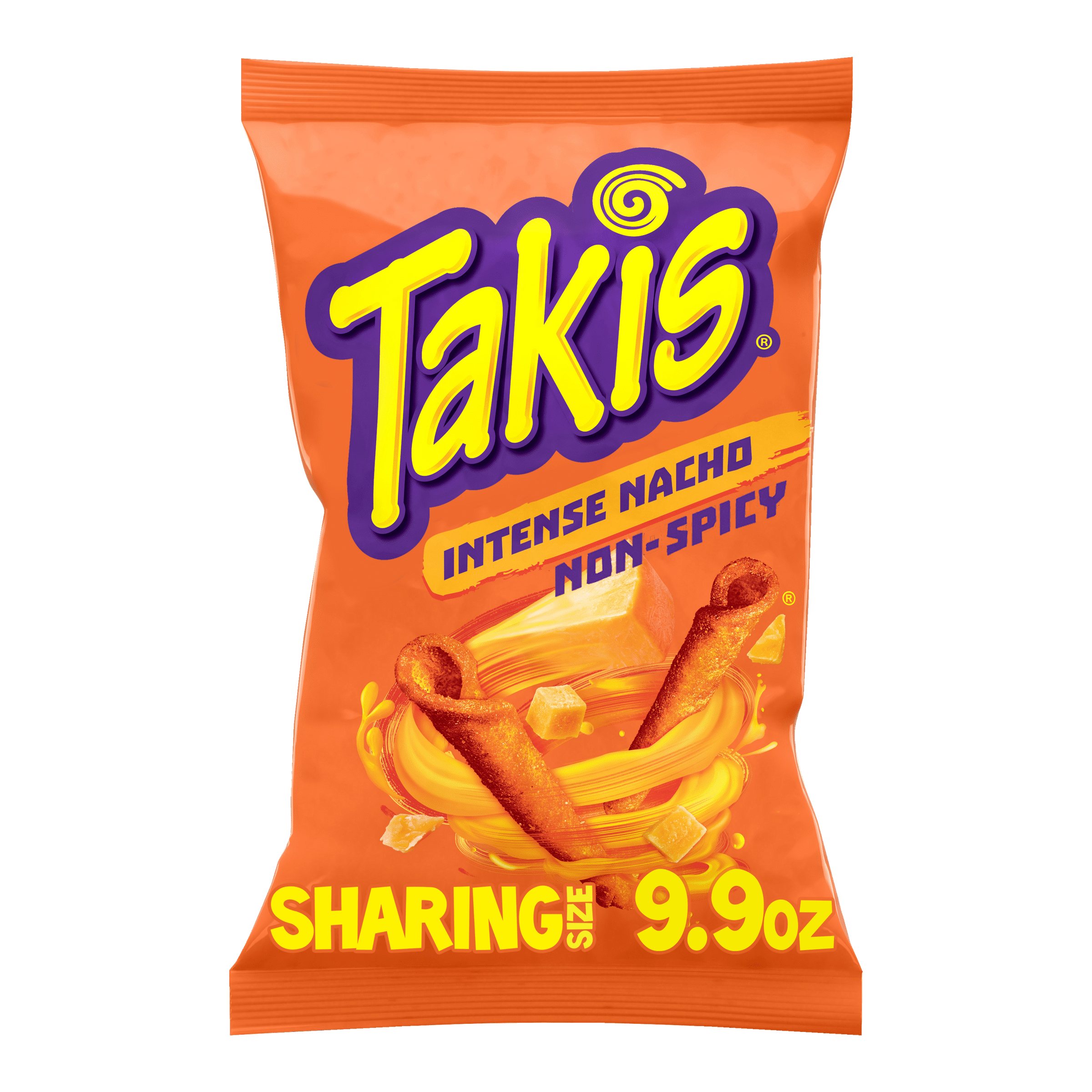 Takis Intense Nacho Rolls 9.9 oz Bag, Nacho Cheese Flavored Cheesy ...