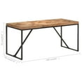 vidaXL Dining Table Kitchen Dining Room Table Solid Acacia and Mango ...
