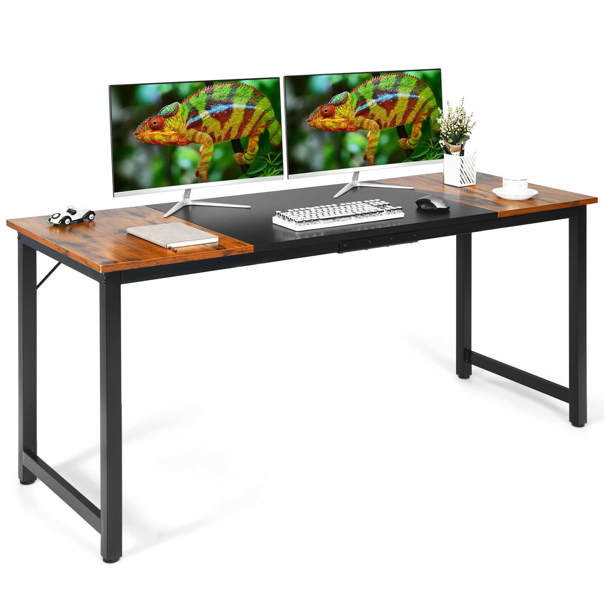Gymax 63'' Large Computer Desk Writing Workstation Conference Table ...
