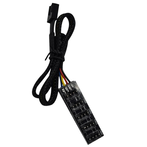 35cm 1 to 5 4-Pins PWM Fan CPU Hub 1 to Power Extension Cable Fan ...
