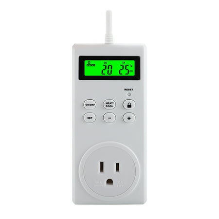 TFixol Plug-in Thermostat Programmable Wireless Temperature Controlled ...