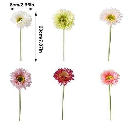 12Pieces Artificial Flowers Fake Bouquet Home Garden Bouquet Diy ...