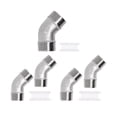 SDFGTstore 2PCS 45° Threaded Pipe Elbow Steel Resistant Plumbing ...