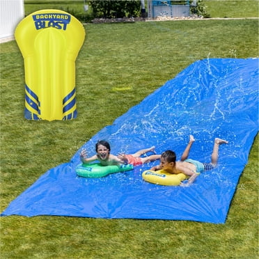 WOW Sports Backyard Super Slide - Giant Slip and Slide with Sprinkler ...