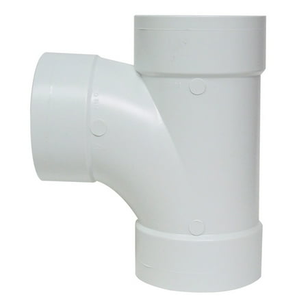 4" Hub x Hub x Hub PVC Sewer Sanitary Tee | Walmart Canada