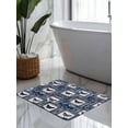 Art Country Soft Diatomaceous Earth Mat, Vintage Retro Red Dark Blue ...