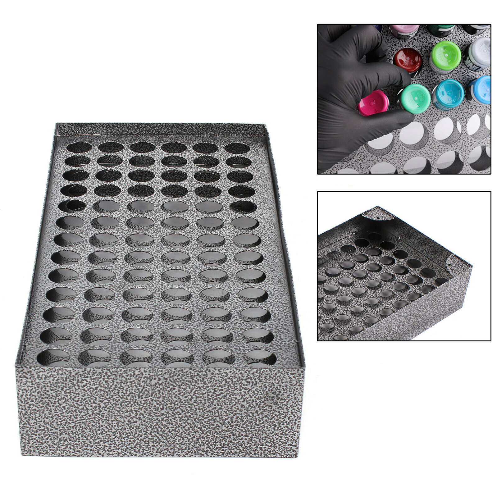 78 Holes Practical Bottle Rack Tattoo Ink Rack Display Holder Stand ...