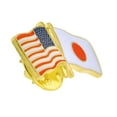 PinMart's USA and Japan Crossed Friendship Flag Enamel Lapel Pin ...