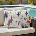 Colorful Stars Outdoor Pillow Covers Set of 2 Vintage Lavender Purple ...