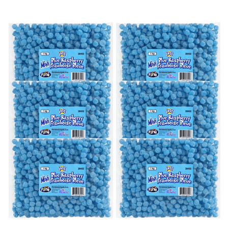 MONDOUX Mini Blue Raspberry Juby Candy 1kg/2.2lbs - Bursting with Blue ...
