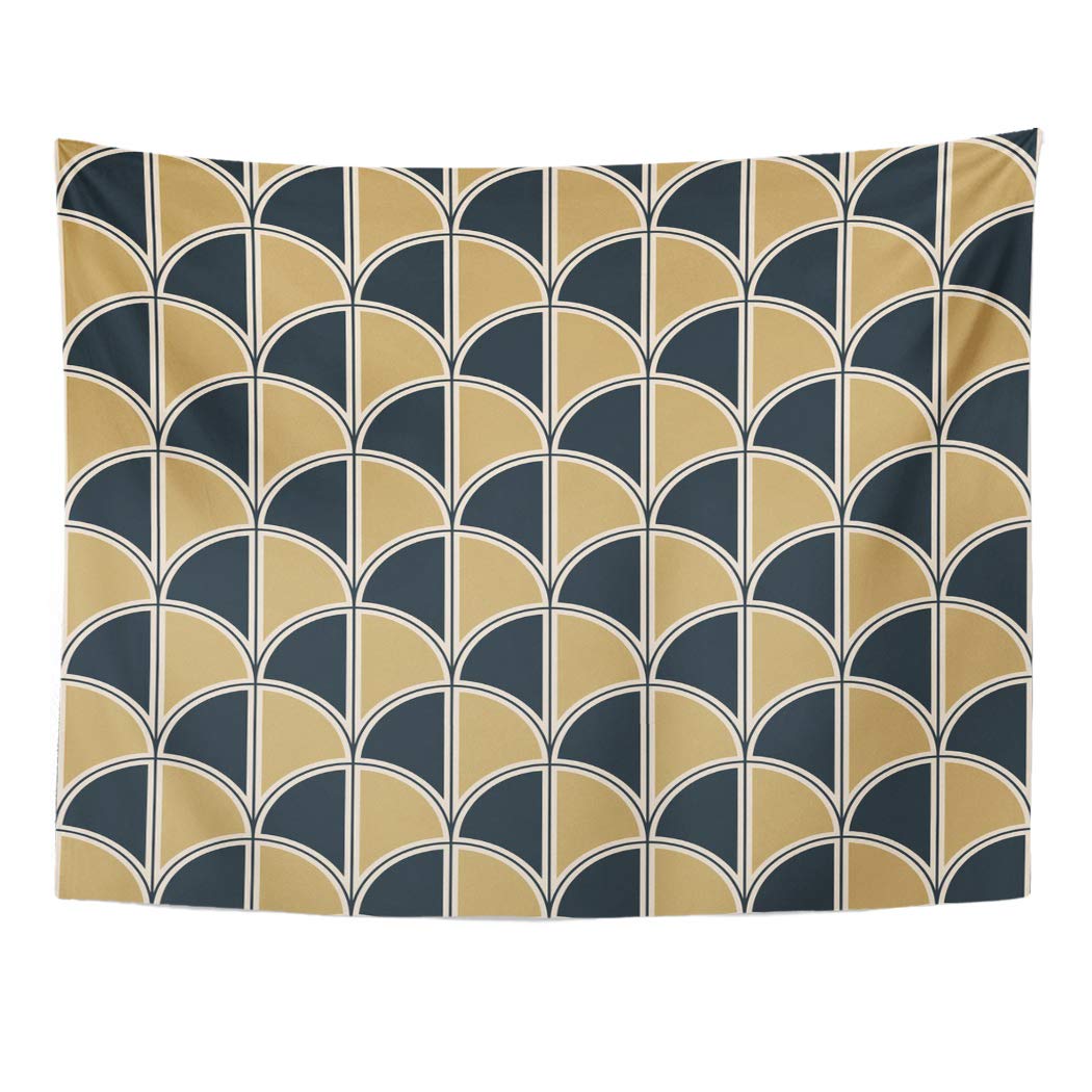 REFRED Brown Geometric Half Circle Pattern Each Detail in Separate ...