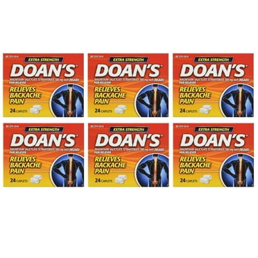 Doan's Extra Strength Pain Reliever, NSAID Backache Pills, 24 Caplets ...