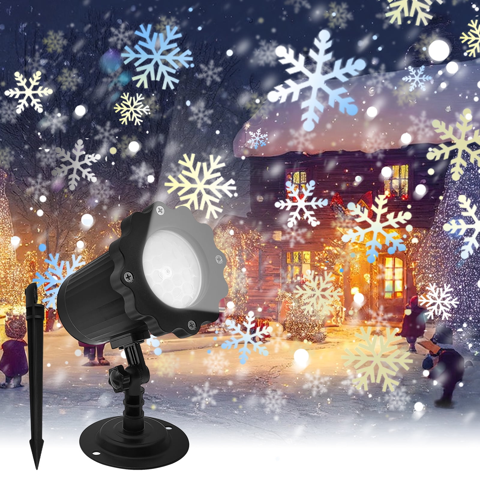 MATEPROX Christmas Snowflake Light Projector, Snowfall Lamp New Year ...