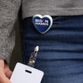Biden Harris 2020 Heart Lanyard Retractable Reel Badge ID Card Holder ...